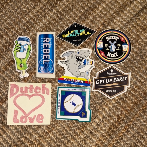 Dutch Bros | Party Supplies | Dutch Bros Sticker Set | Poshmark